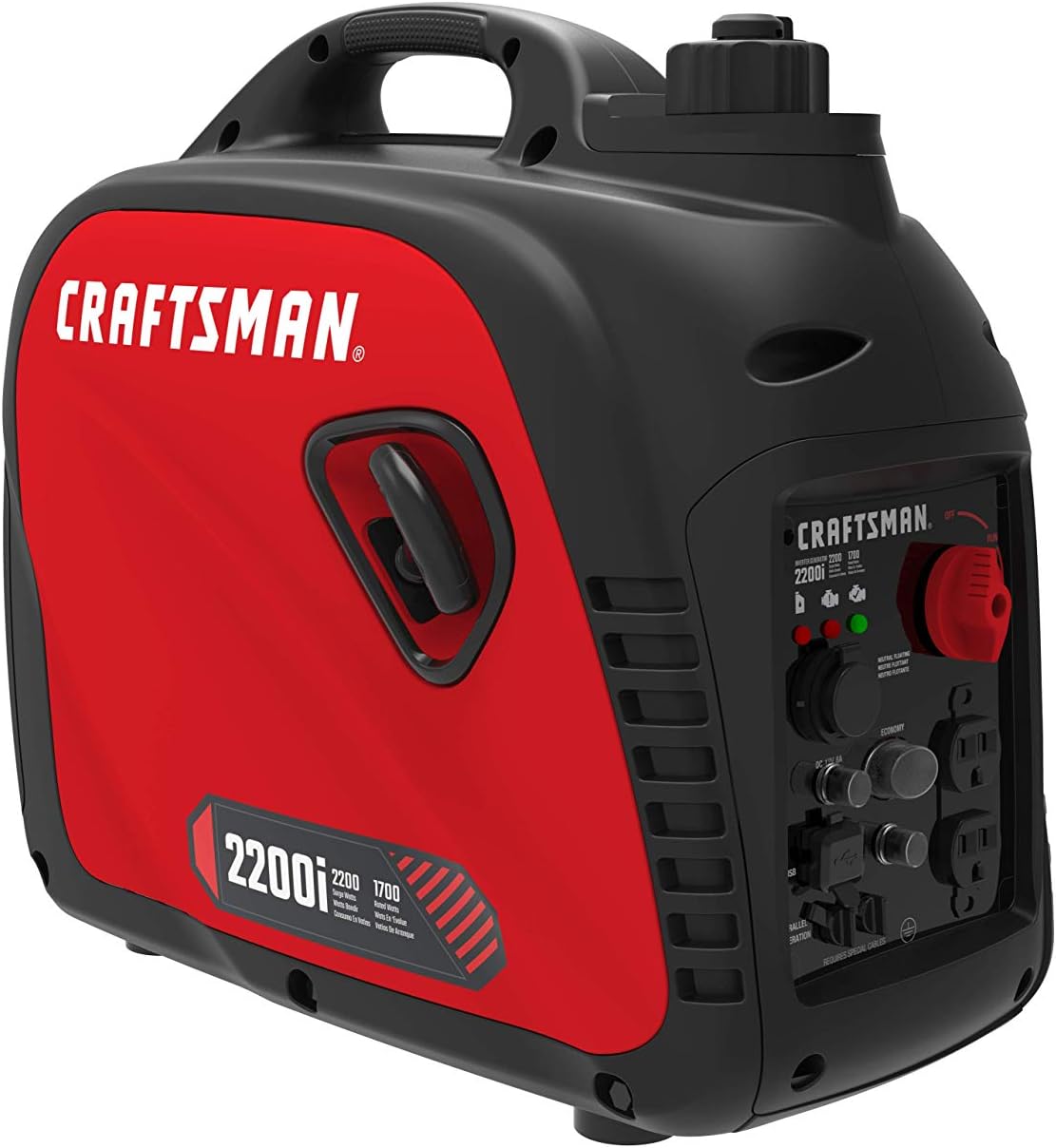 Craftsman C0010250 2500-Watt Gasoline Portable Inverter Generator Other ...