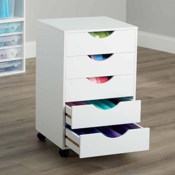 Simply Tidy Modular Mobile Chest - White - Each - Revivalcandy
