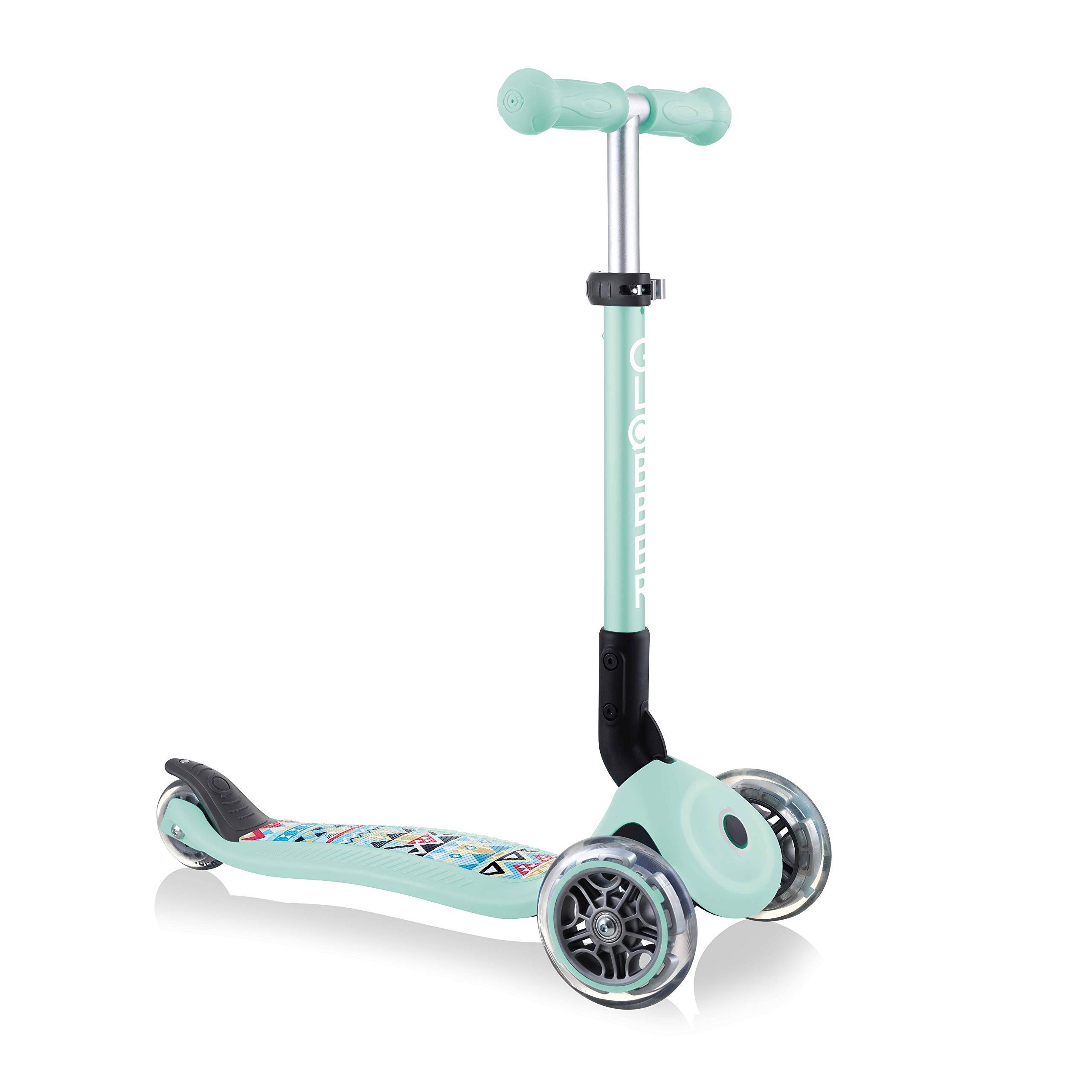 Globber Junior Series 3-Wheel Foldable Scooter in Mint - Revivalcandy