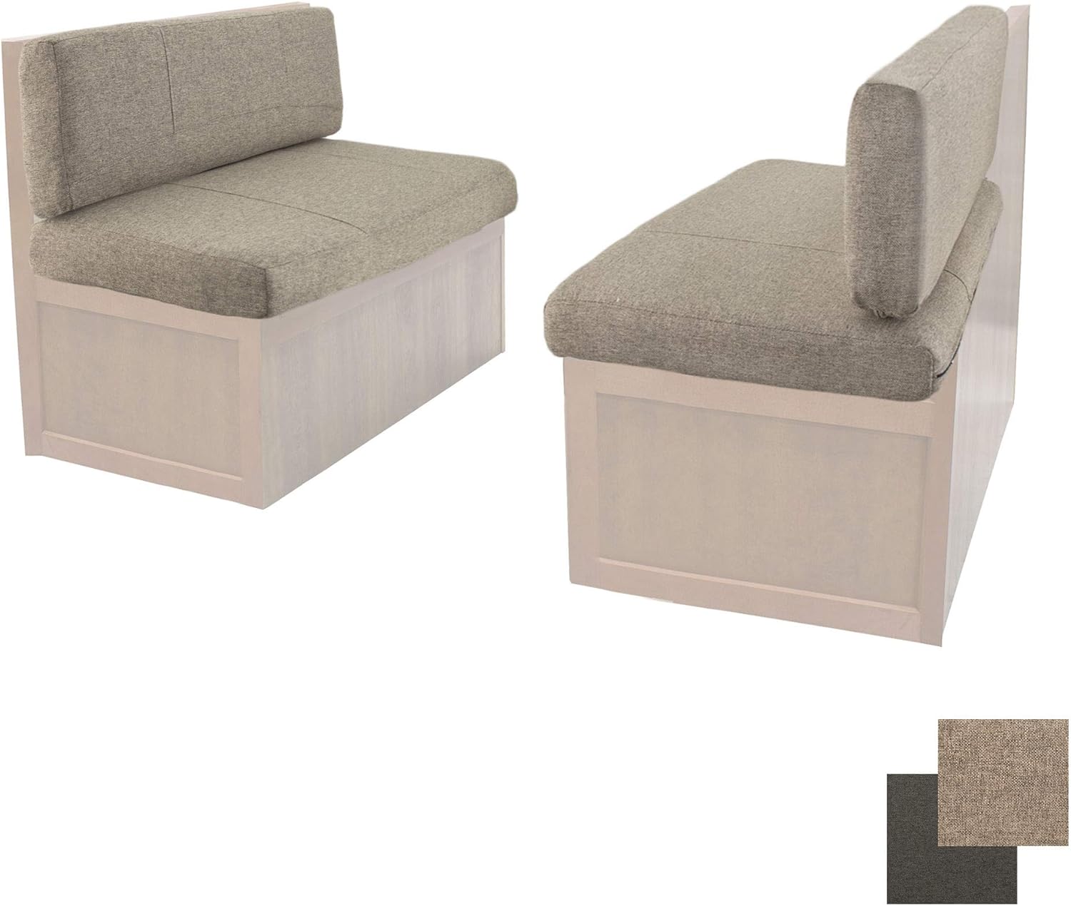 RecPro RV Dinette Booth Cushions with Memory Foam | Cloth | Camper ...