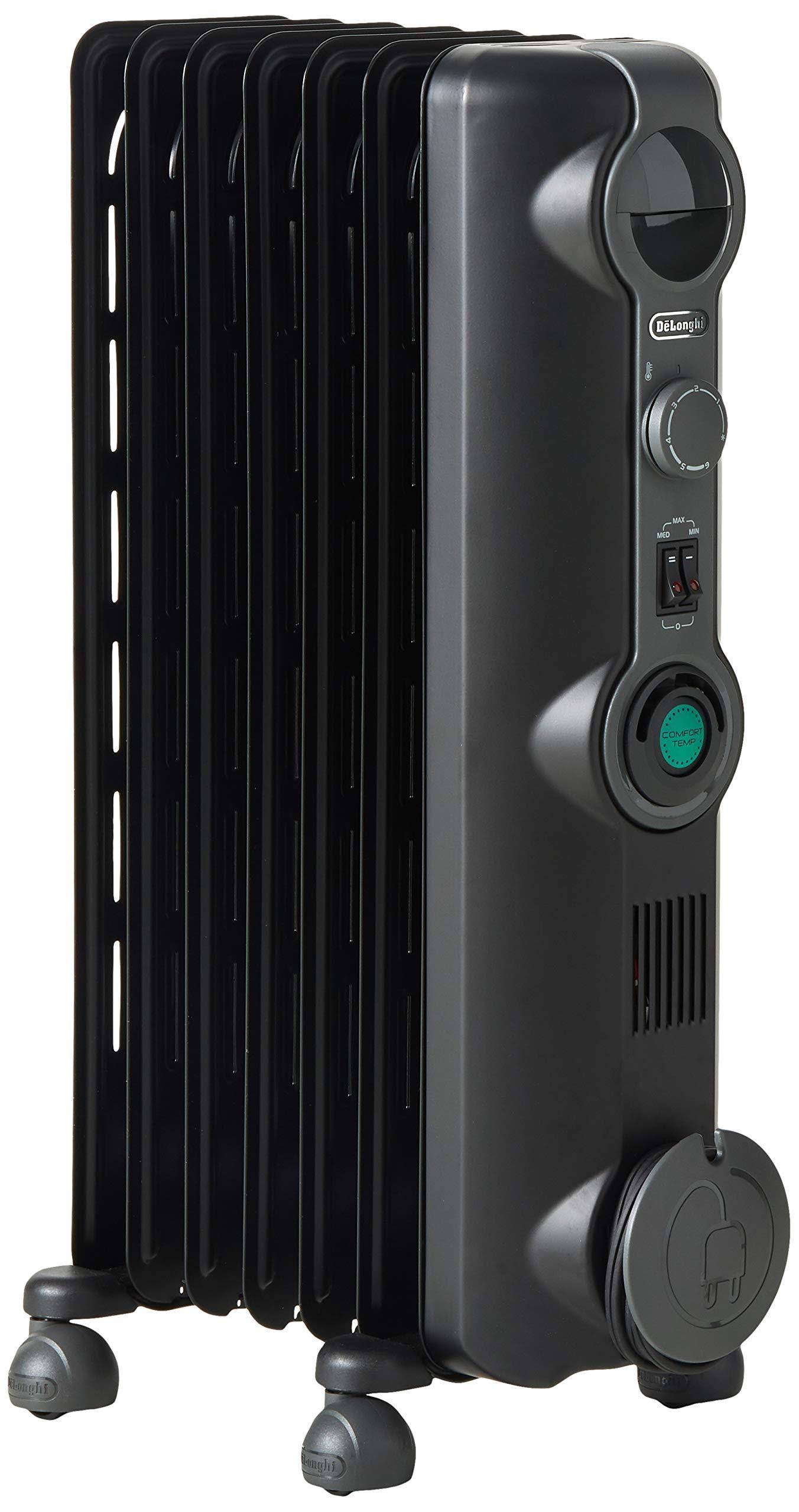 Delonghi KH390715CB - Oil-Filled Radiator Space Heater, Black ...