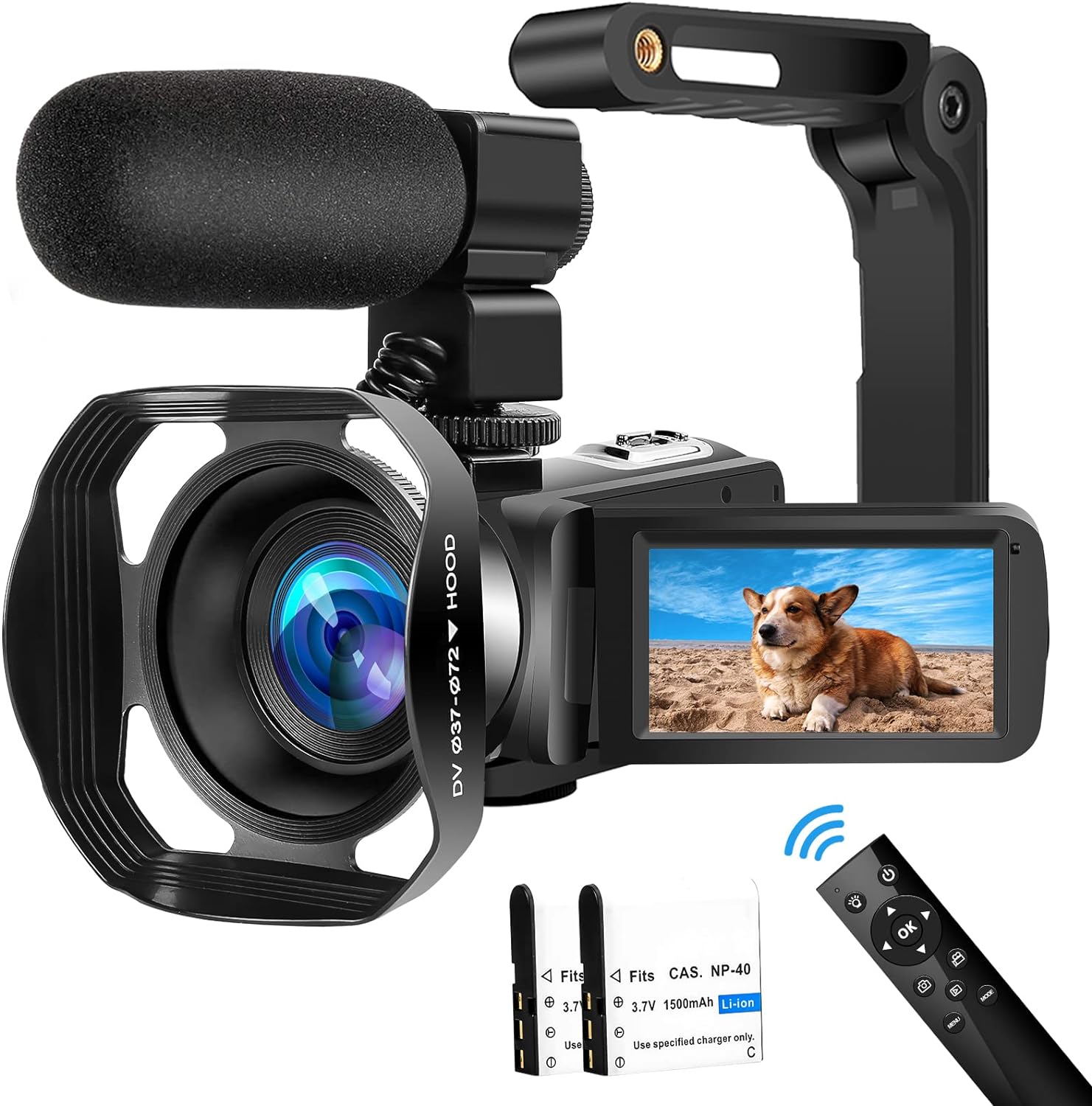 4K HD Video Camera 48MP 60FPS WiFi Vlogging Camera 18X Digital Camera ...