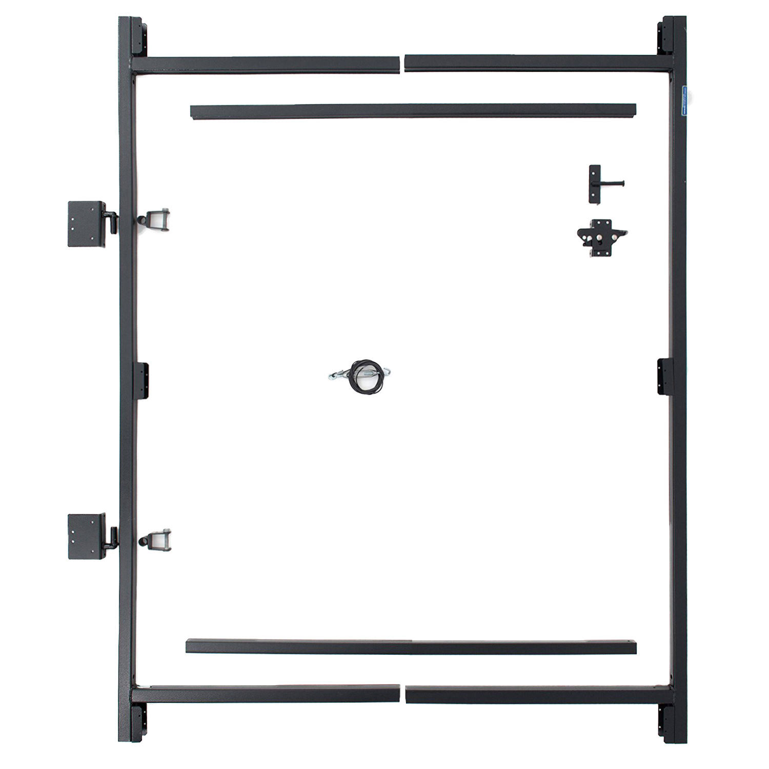 Adjust-A-Gate Steel Frame Gate Building Kit, Black - Revivalcandy