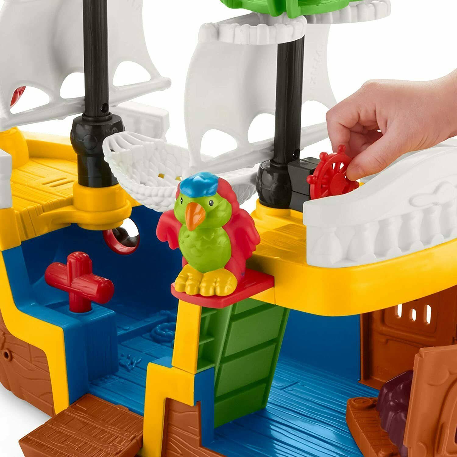 Fisher-price Little People Pirate Ship Playset with Music, Sounds and ...