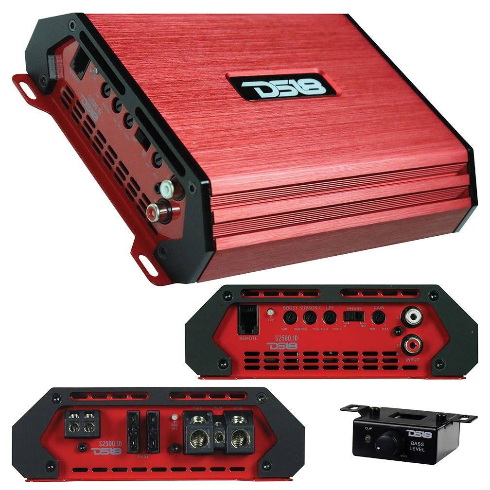 DS18 Select Class D Monoblock Amplifier 2500 Watts Red - Revivalcandy
