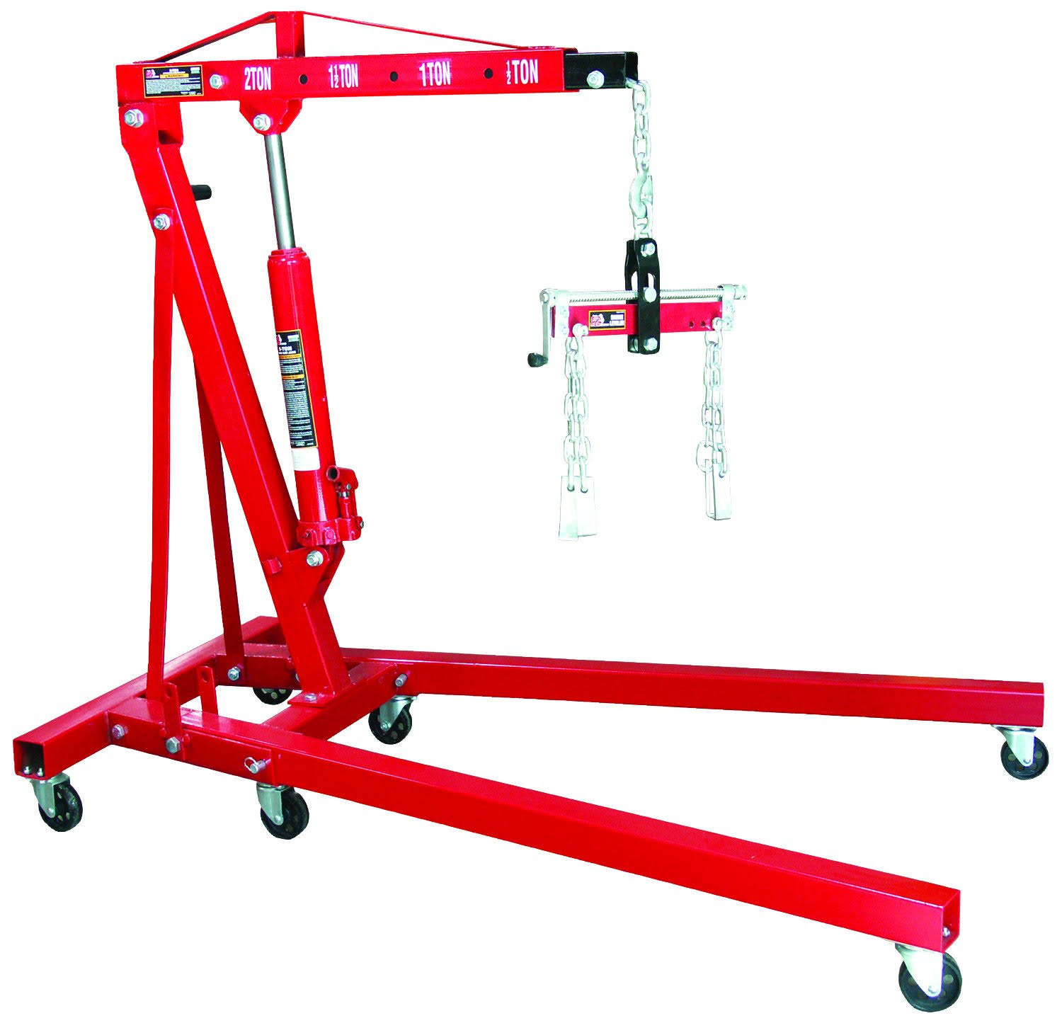 Torin T32002 Foldable Engine Hoist with Load Leveler - 2 Ton 2024 Best ...