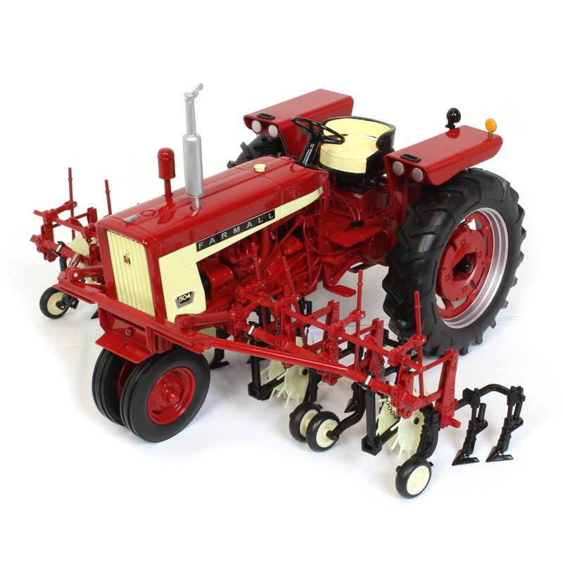 SpecCast 1/16 Scale International Harvester Farmall 504 Narrow Front Tractor w/Four Row ...