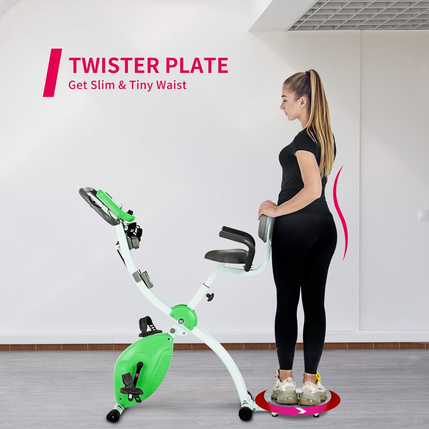 Murtisol Folding Exercise Bike Compact Foldable Stationary Bike ...