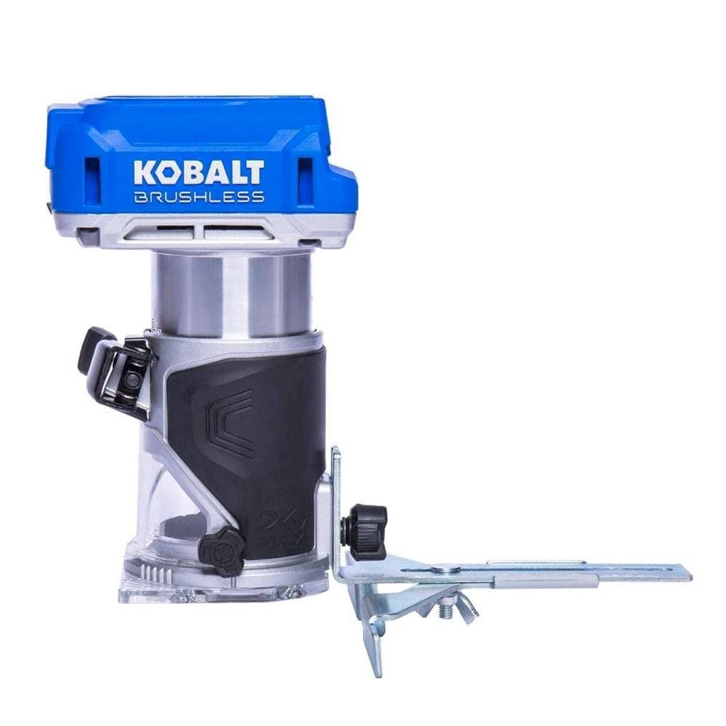 Kobalt 24V Max Brushless Compact Router 1/4x22 Fixed Base Bare Tool ...