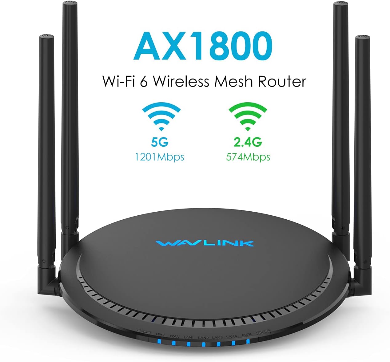Networking Products AX1800 WiFi 6 Smart Router, Dual Band Gigabit ...