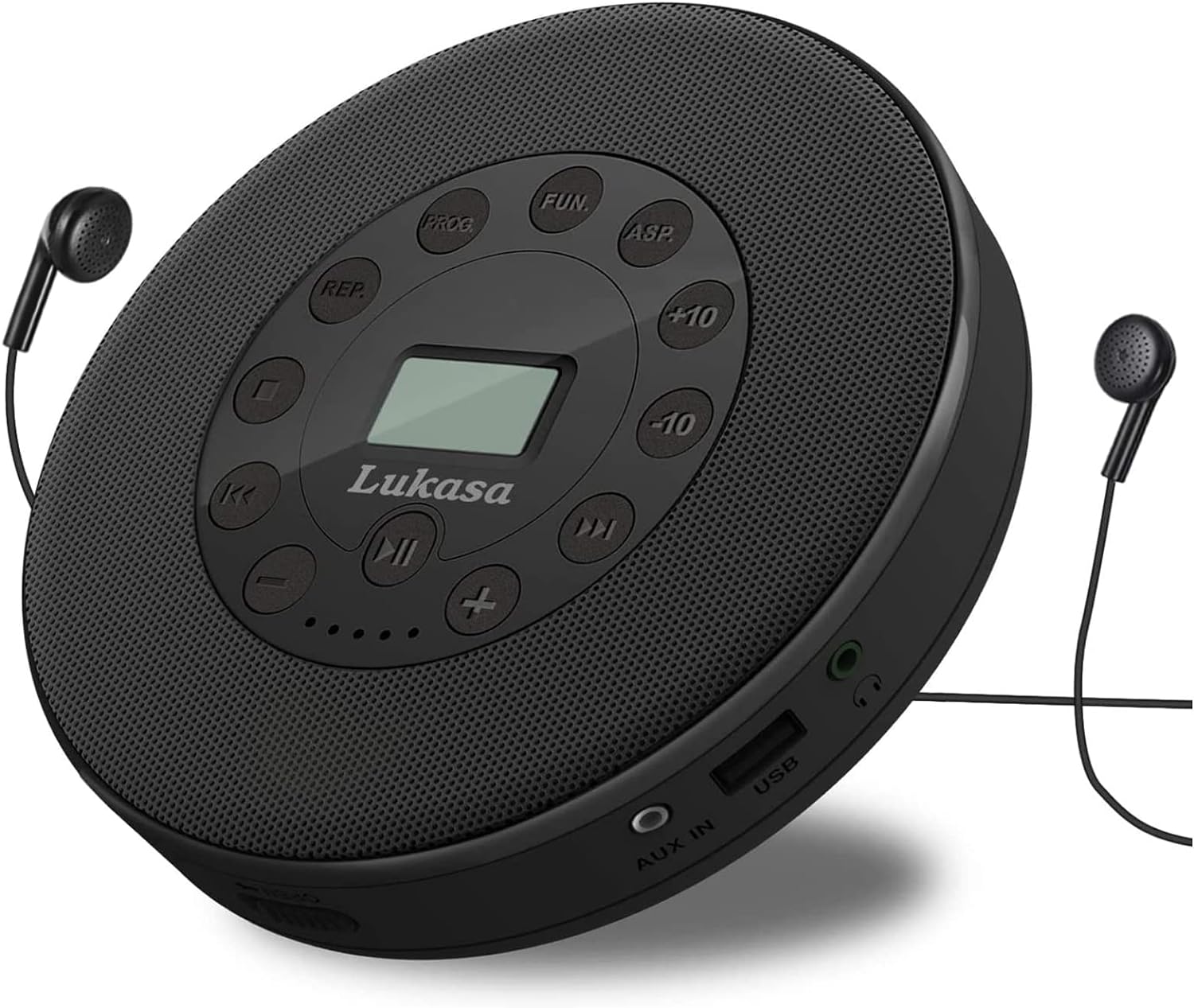 Rechargeable Portable Bluetooth CD Player, Lukasa Compact Music CD Disc ...