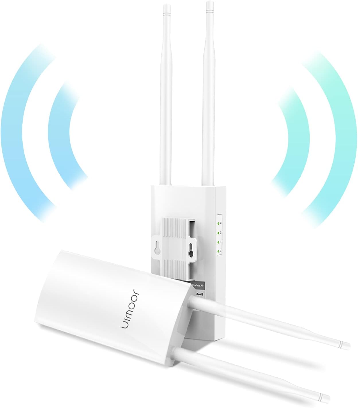 Outdoor WiFi Extender 1200Mbps Wireless WiFi Access Point Dual Band 2 ...