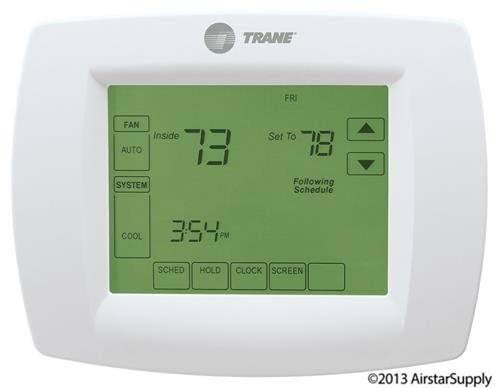 Trane Multi-Stage Thermostat 7-Day Programmable Touchscreen Thermostat ...