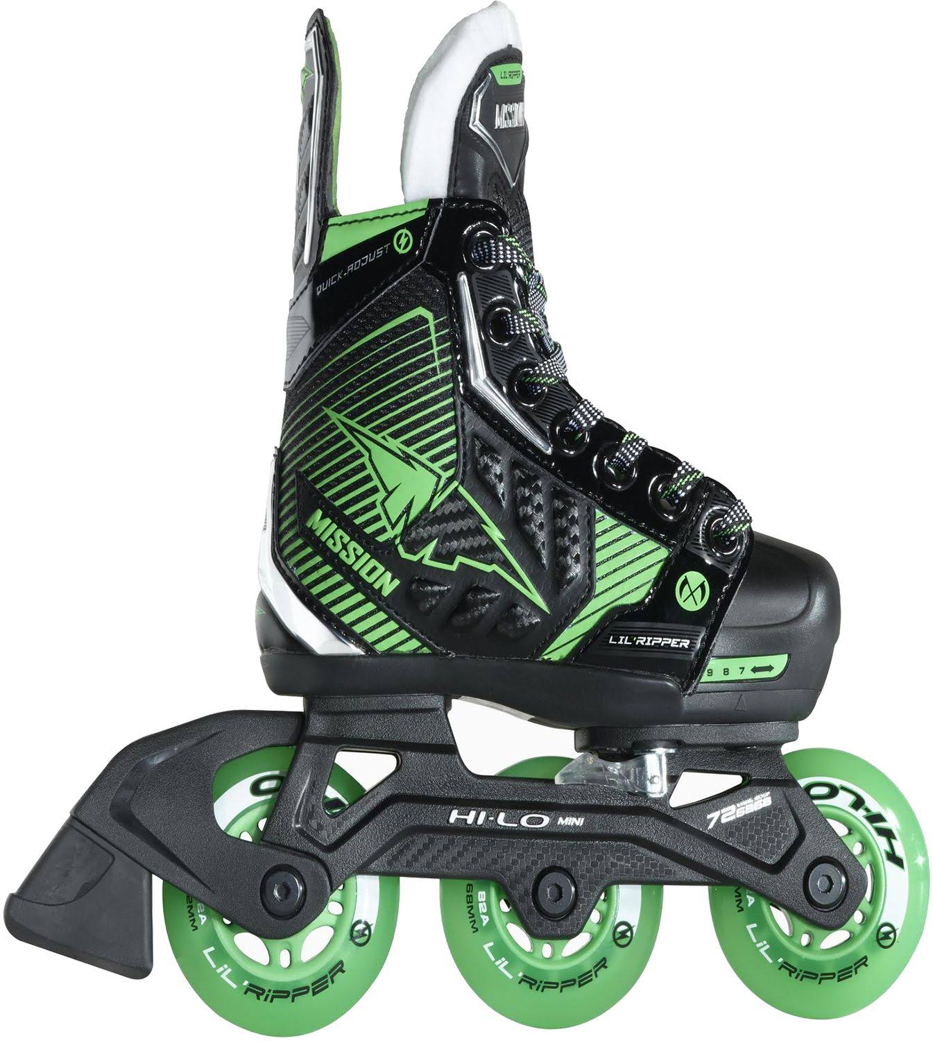 Mission Youth RH Lil& Ripper Adjustable Roller Hockey Skates, Kids ...
