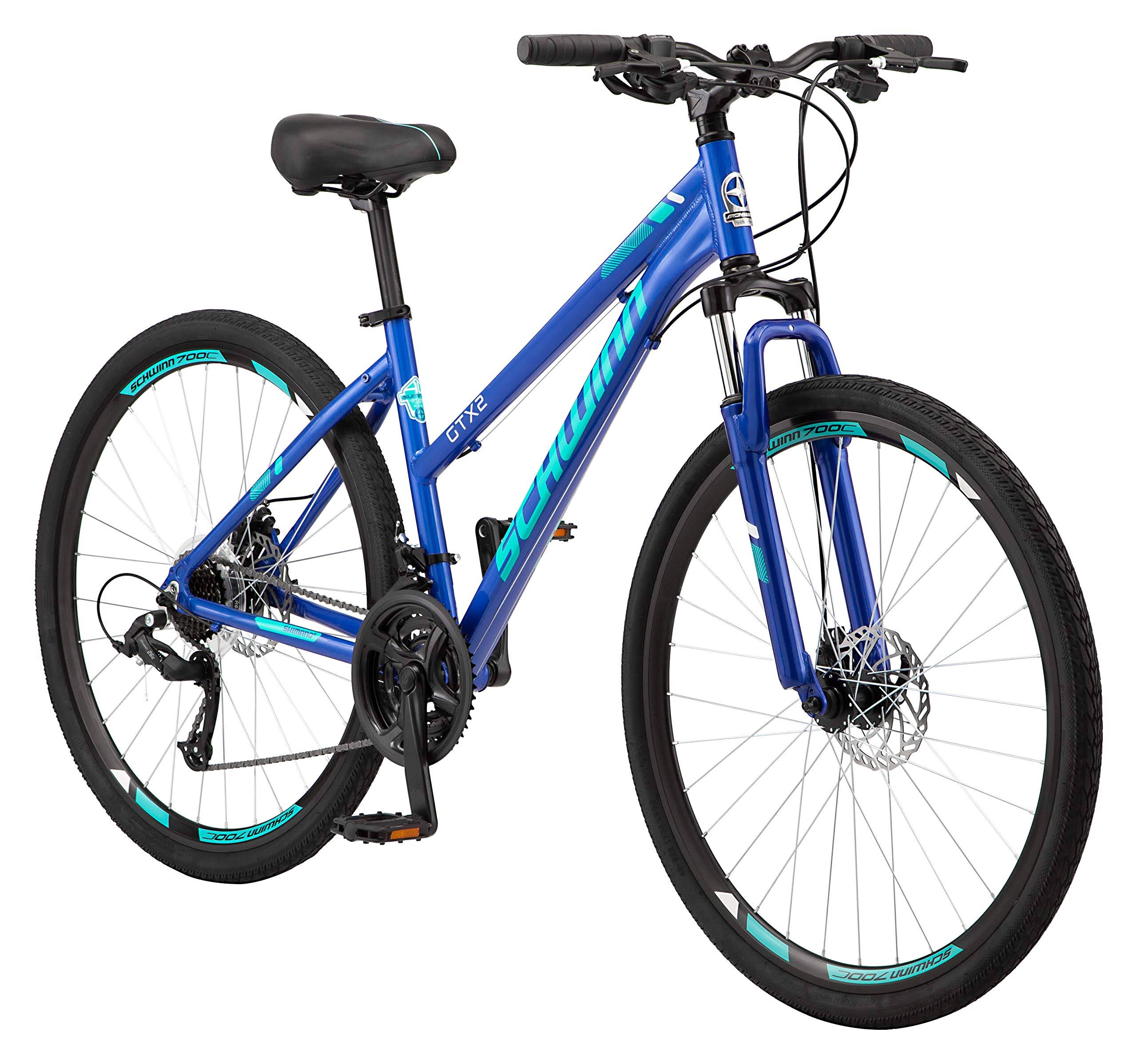 Schwinn GTX Comfort Adult Hybrid Bike, Dual Sport Bicycle, Aluminum 16 ...