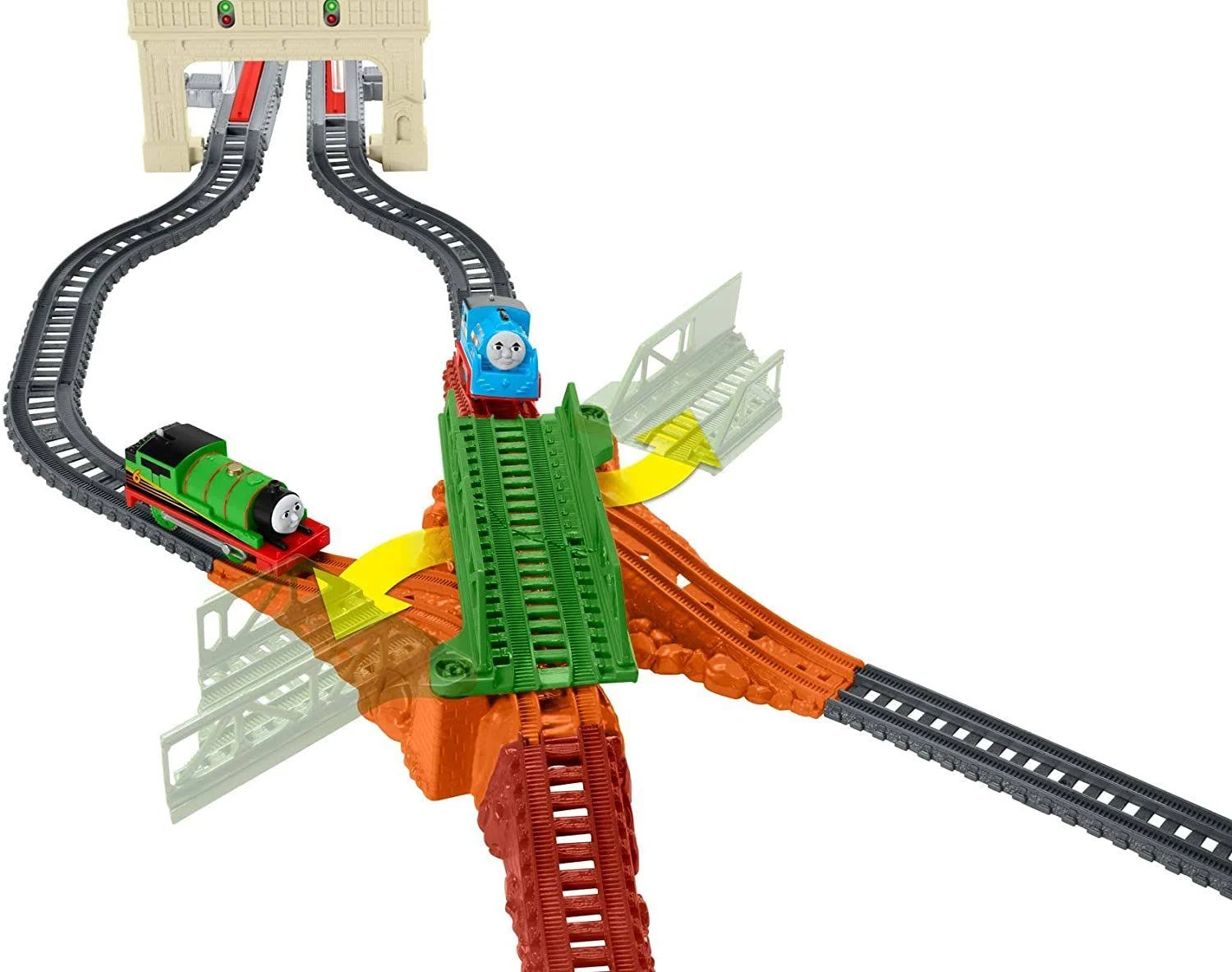 Thomas and Friends TrackMaster, Thomas and Percy&s Railway Race Set ...