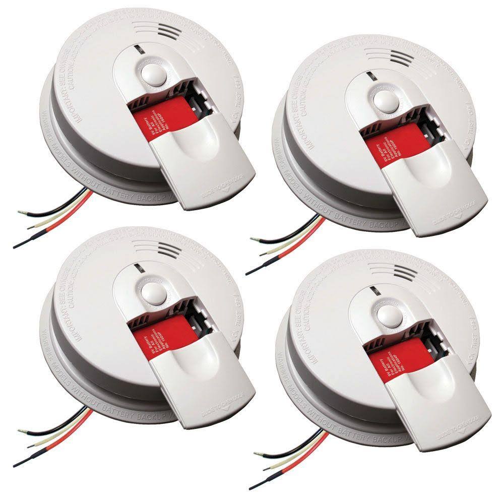 Kidde FIREX Hardwire Smoke Detector with 9-Volt Battery Backup and ...