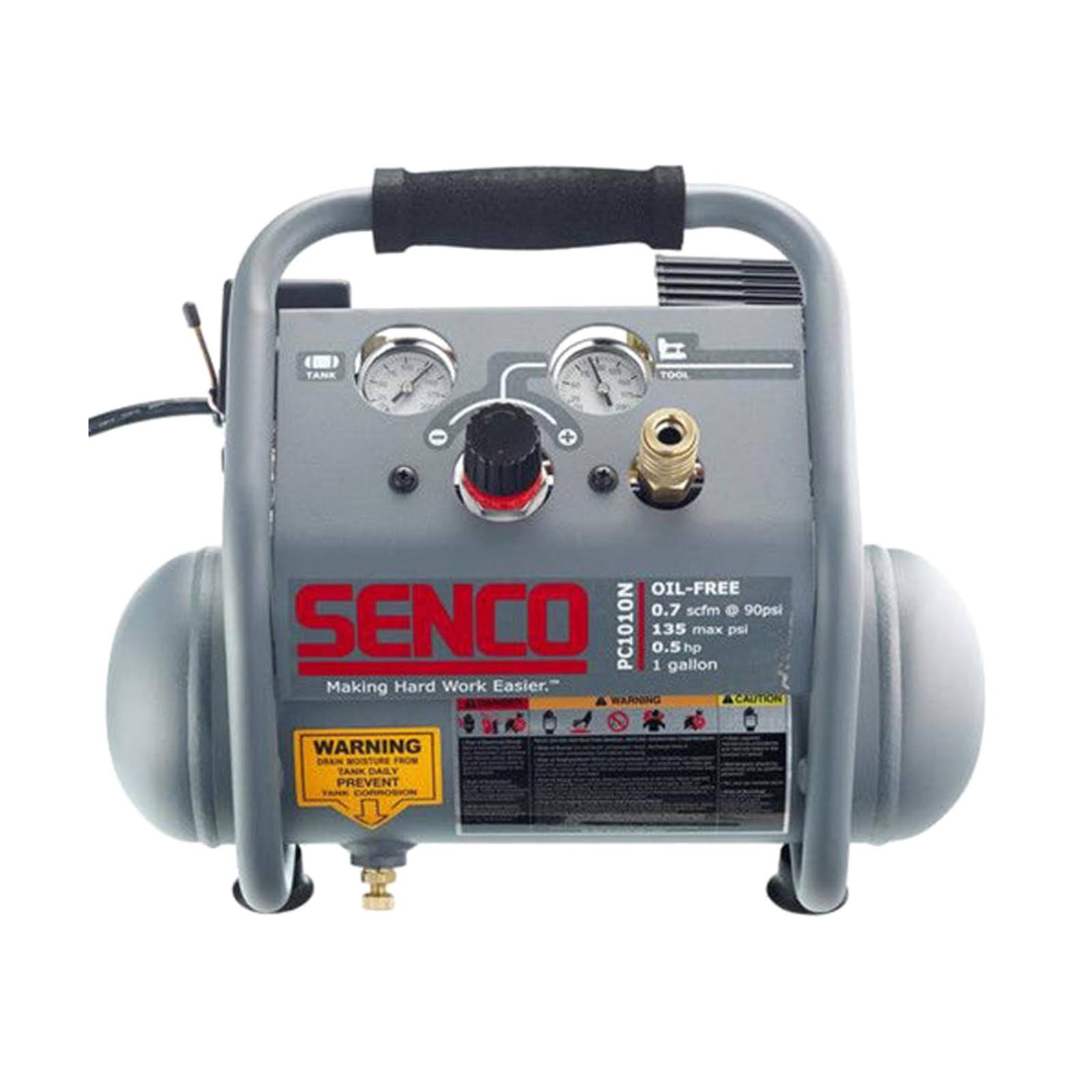 Senco Pc1010n 1/2 HP, 1 Gallon Finish u0026 Trim Air Compressor ...
