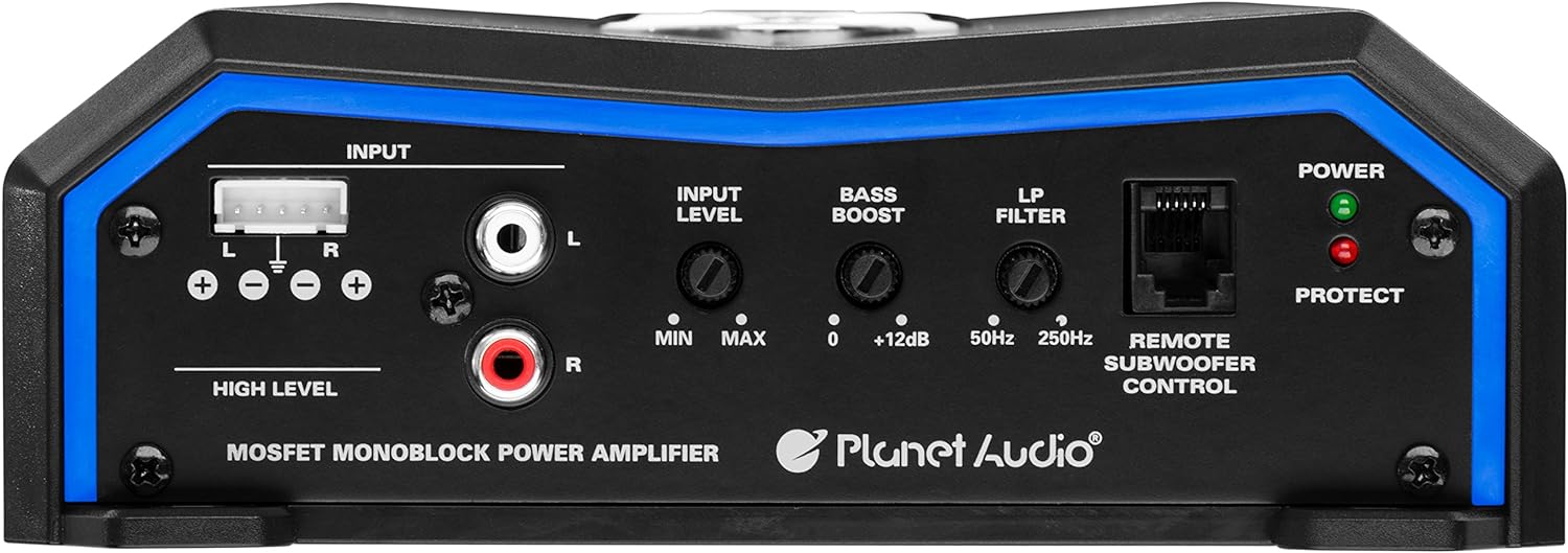 Planet Audio PL2000.1M Monoblock Car Amplifier - 2000 Watts, 2/4 Ohm ...