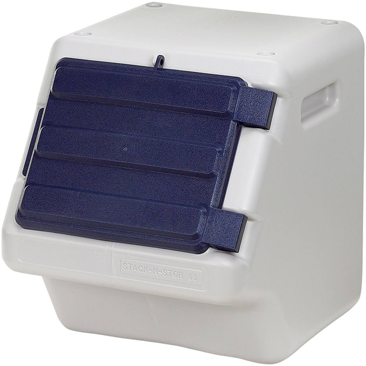 Bergan Stack-N-Stor 65 Pet Food Storage Unit, Medium, Gray/Blue ...