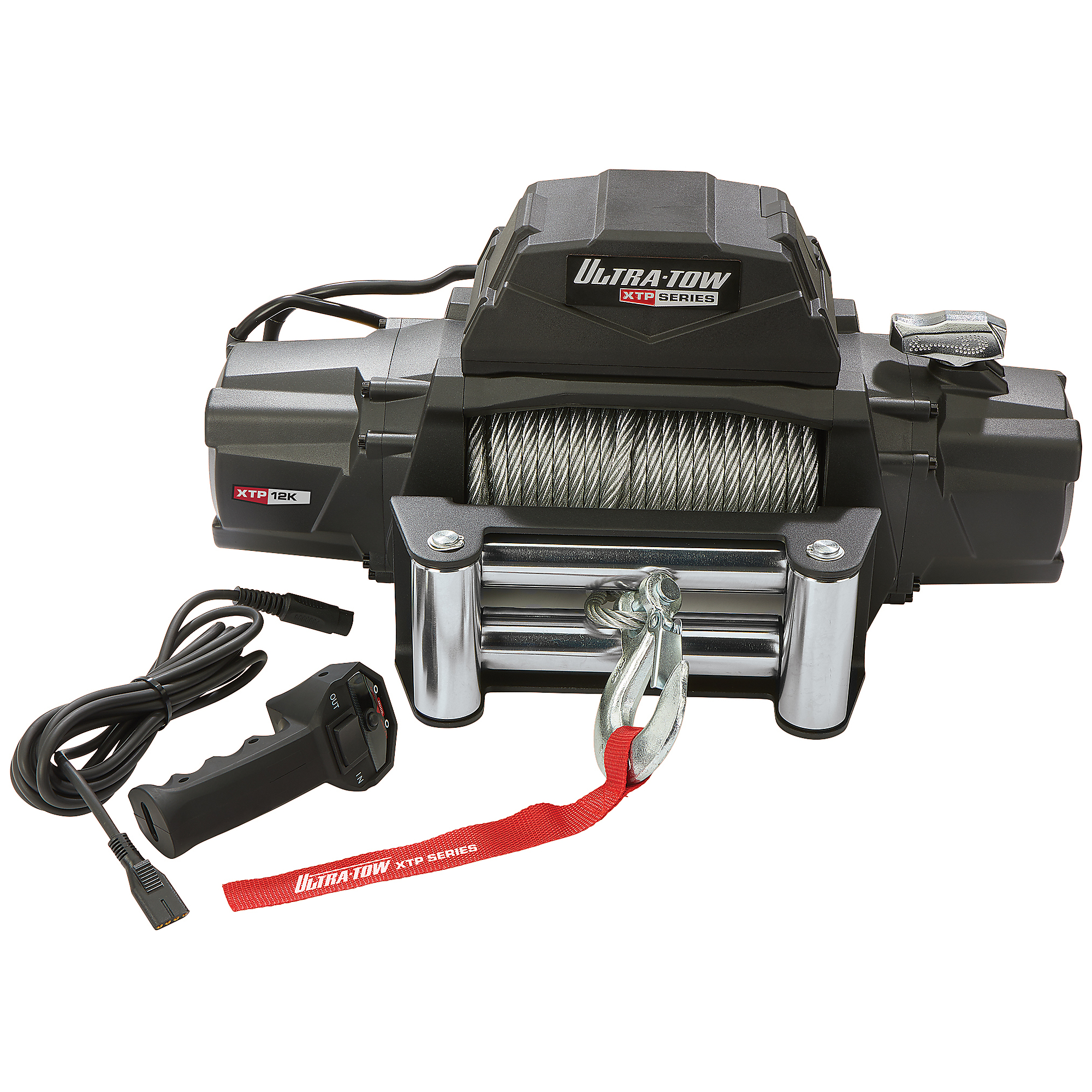 DC Powered Winches Ultra-Tow XTP 12 Volt Off-Road Vehicle Winch, 12,000 ...