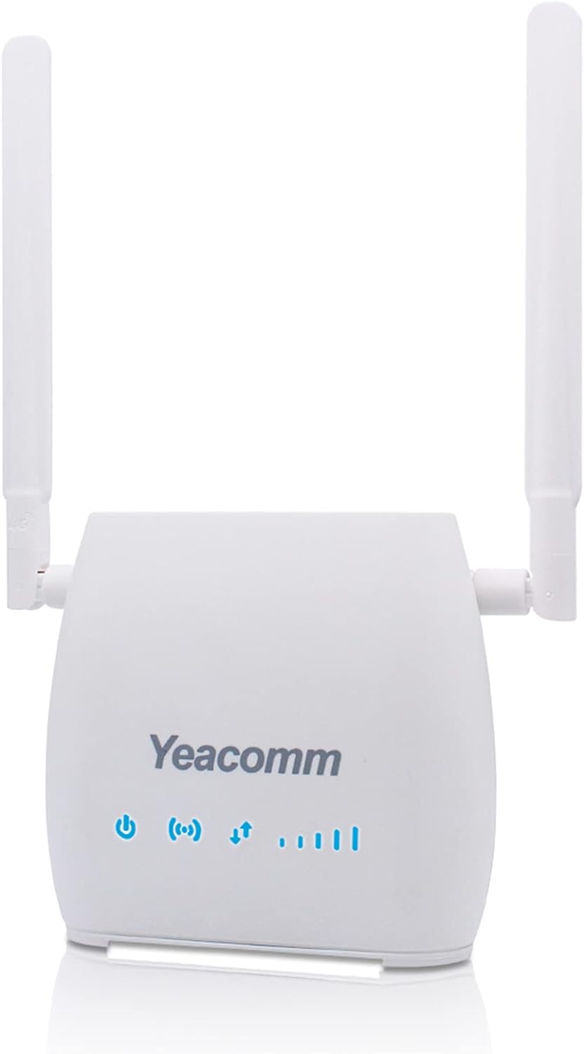 Yeacomm 4G LTE CPE Router with Sim Card Slot, 4G Wi-Fi Router with 2 ...