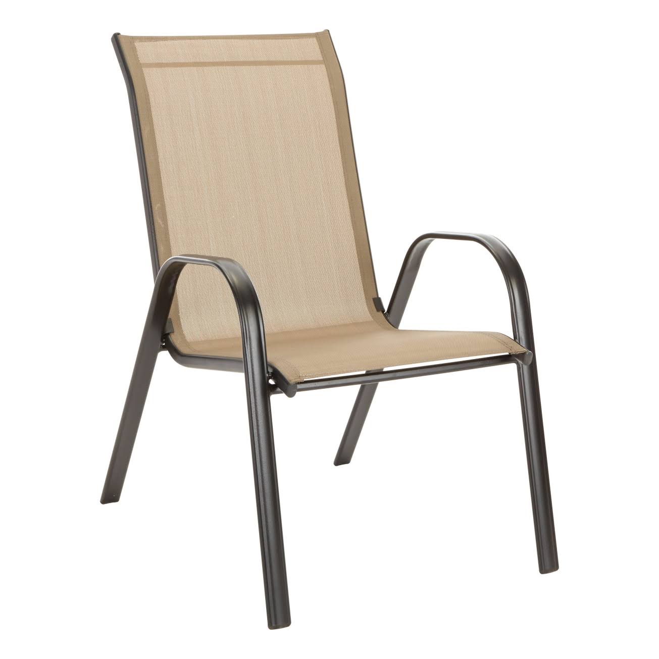 Living Accents Sling Stackable Chair Tan - Revivalcandy