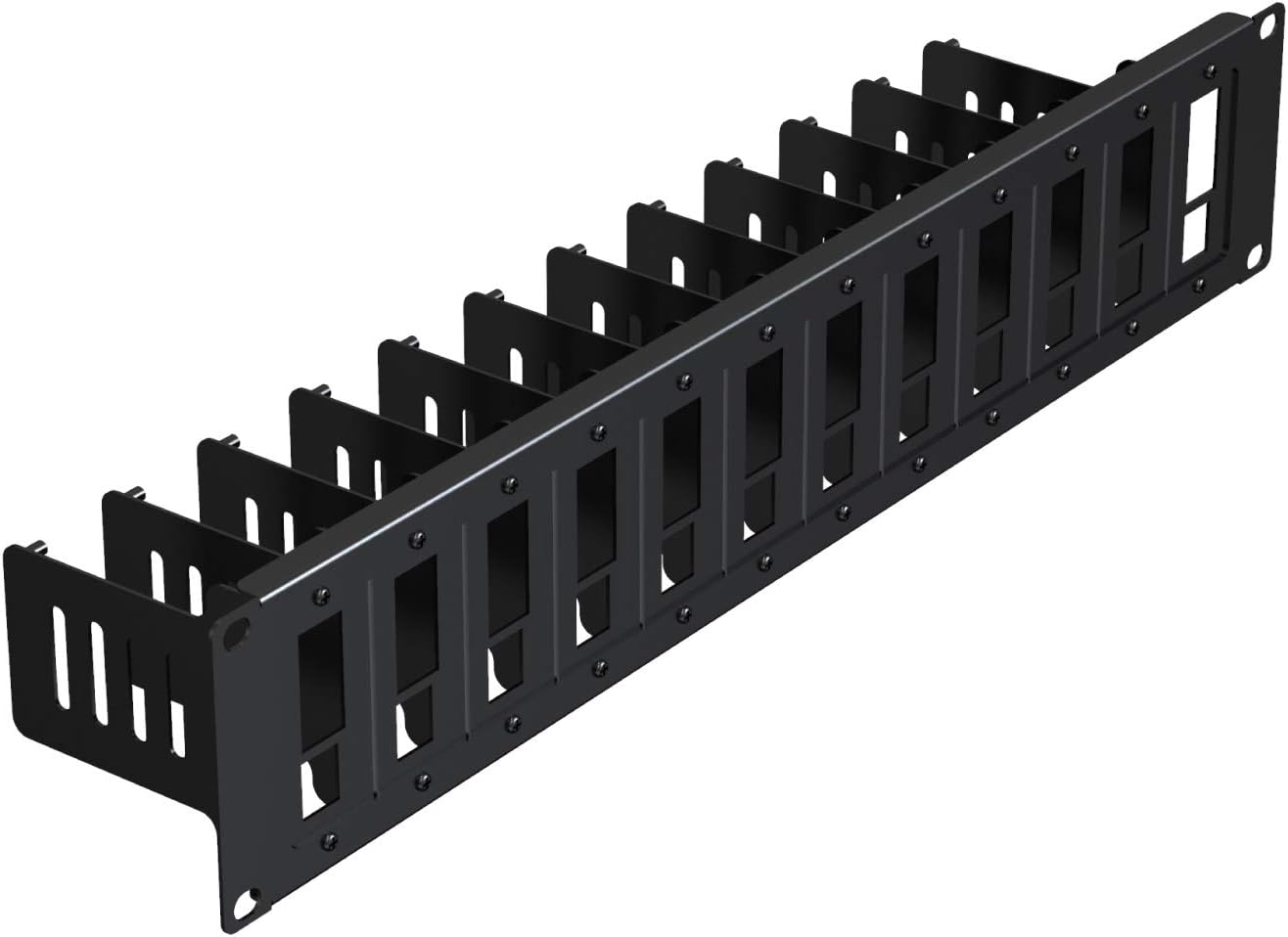 UCTRONICS 2U Rackmount for Raspberry Pi 4, 19" Server Mount with 12 ...