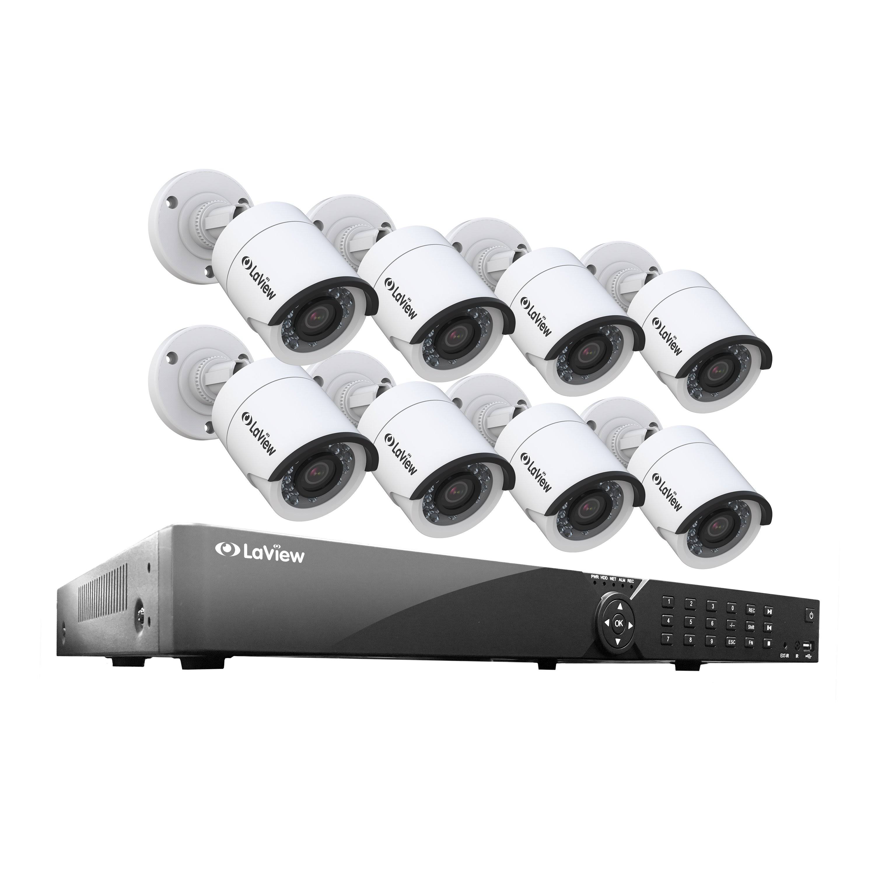 Laview 16 Channel DVR Security System w/8 HD 1080p Indoor/Outdoor ...
