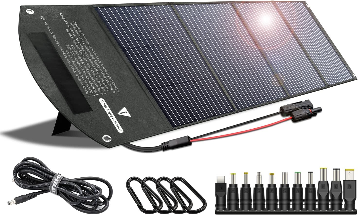 ITEHIL Solar Panel, 160W 18V Portable Solar Panel, Foldable ...