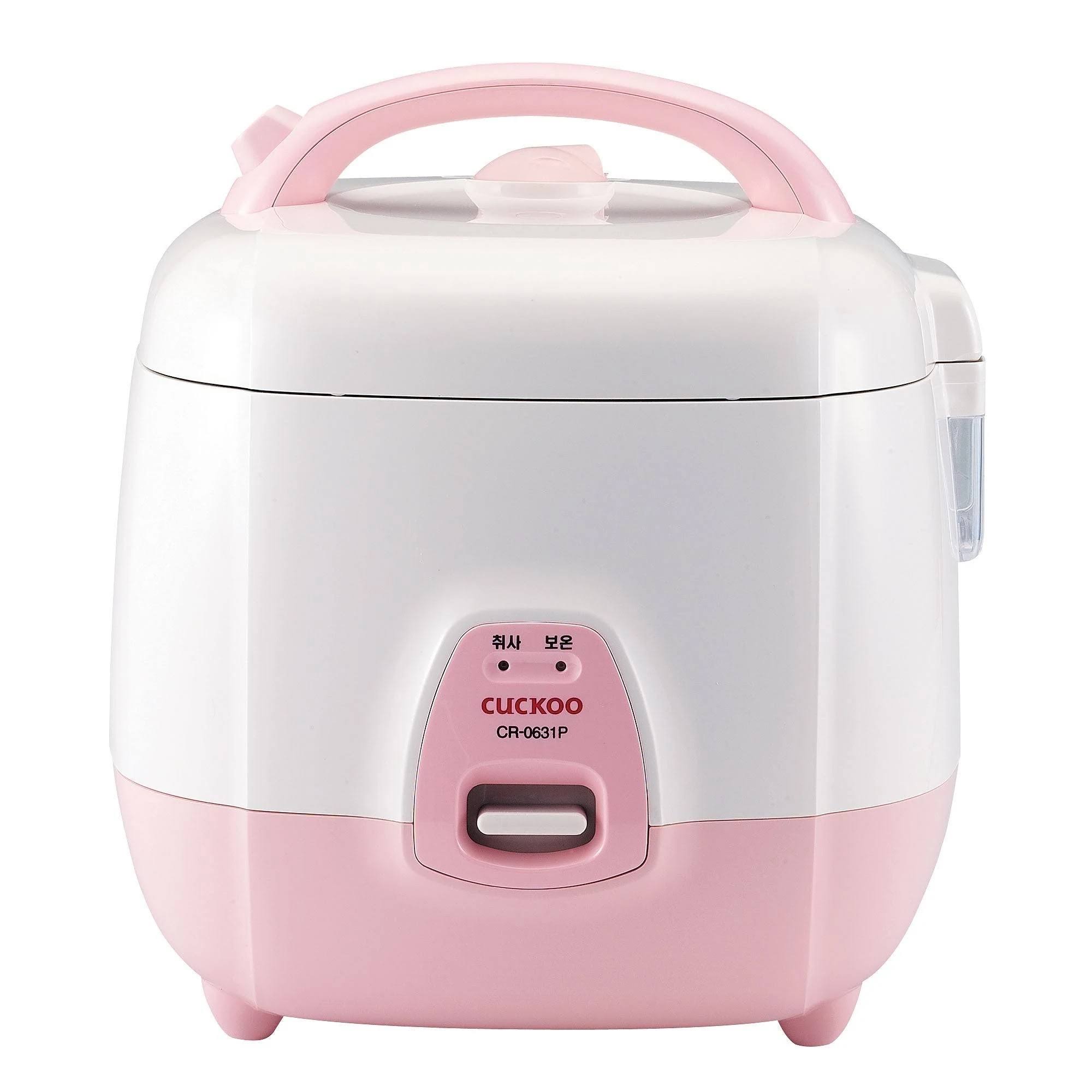 Cuckoo CR-0631 6 Cups Electric HEATING Rice Cooker, Pink - Revivalcandy