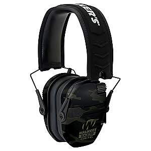 Walkers Razor Slim Electronic Ear Muffs with NRR 23 dB, Gray Multicam ...