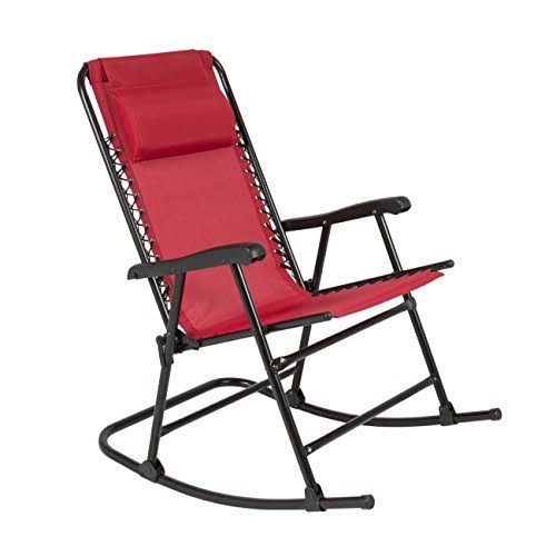 Best Choice Products Folding Rocking Chair Foldable Rocker Outdoor ...