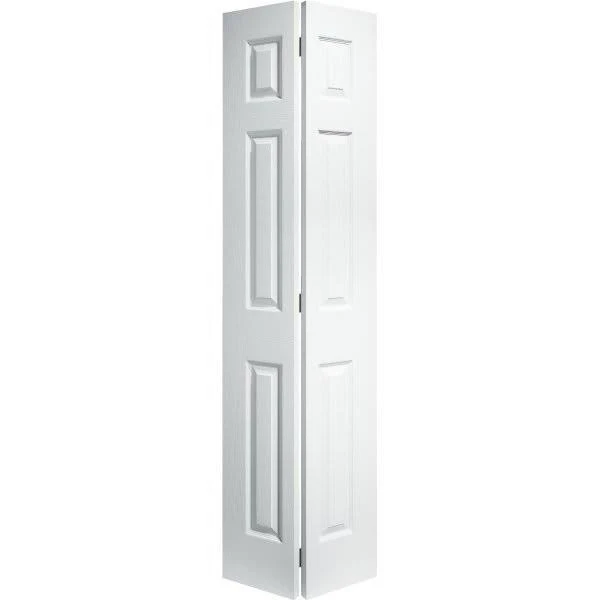 Bi-Fold Closet Door Six Panel Primed White New 24 x 80x22 - Revivalcandy