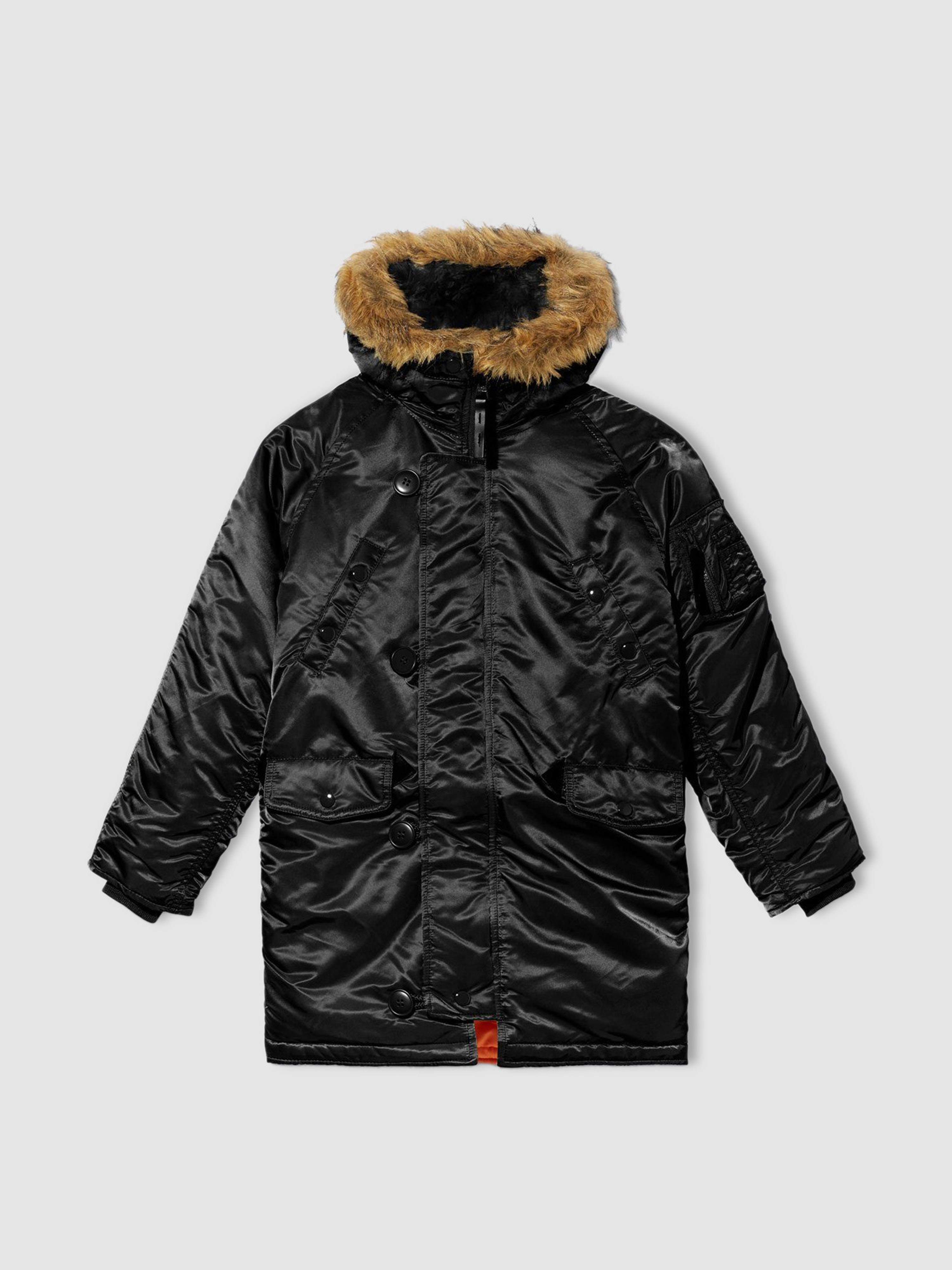 Alpha Industries N-3B Parka Y - Black - Revivalcandy