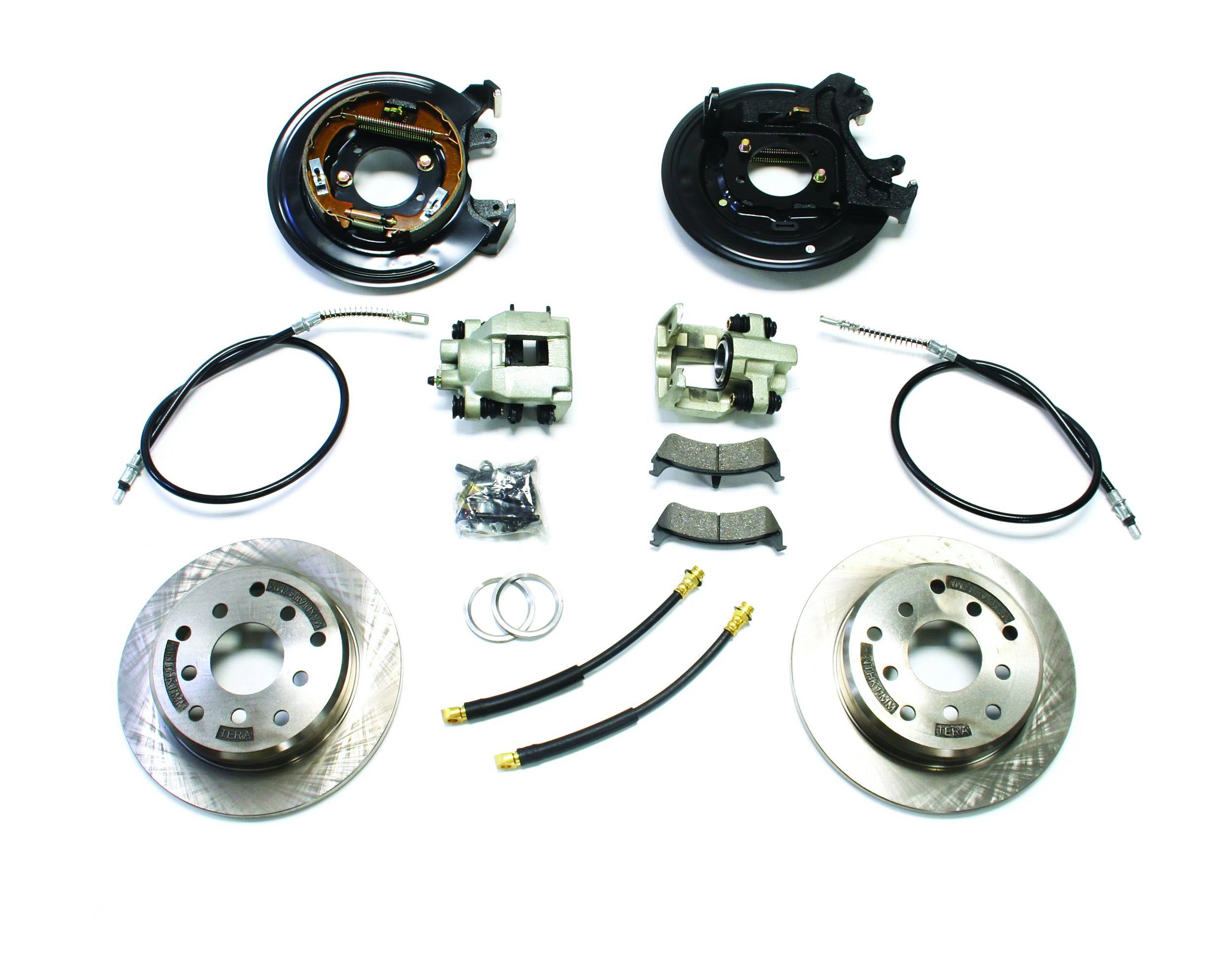 Jeep TJ Rear Disc Brake Conversion Kit w/ E-Brake Cables 97-06 Wrangler ...