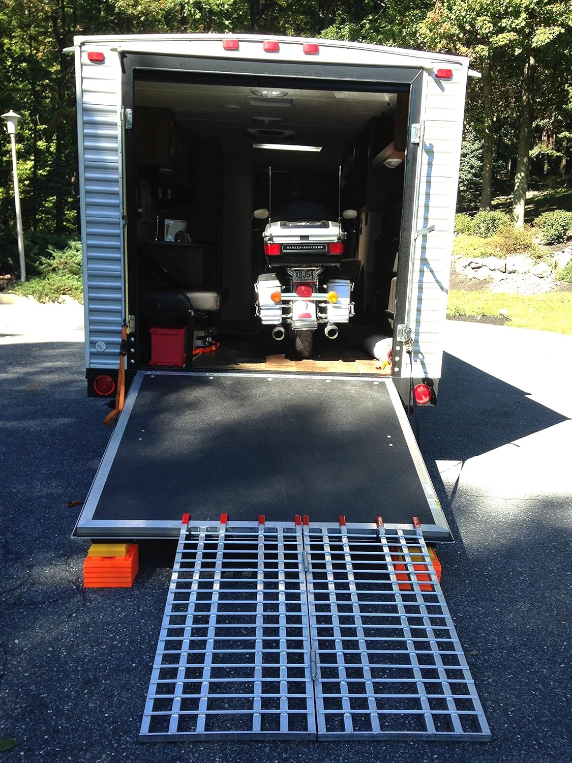 Five Star Aluminum Ramp 6 ft. USA - Motorcycles on to Trailers - 444 ...