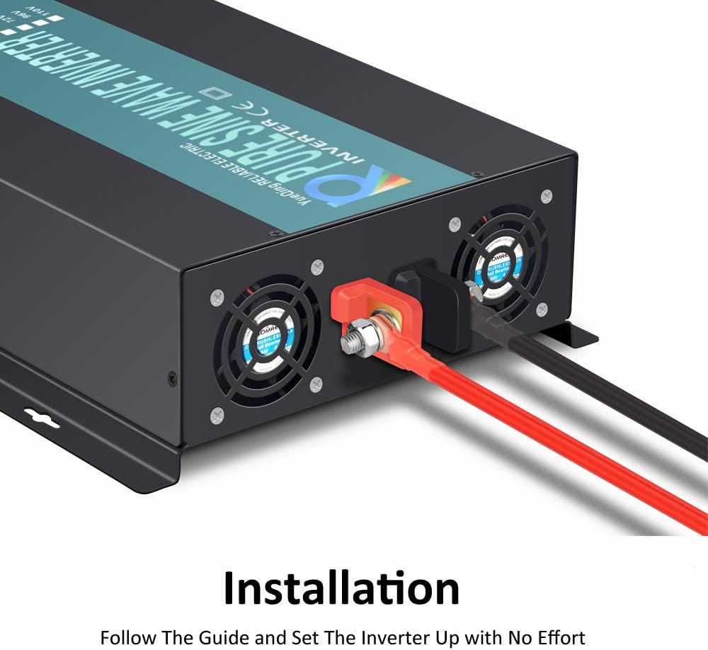 WZRELBRBP30024B1 Strong Car Power Inverter LED Display 300W Pure Sine ...