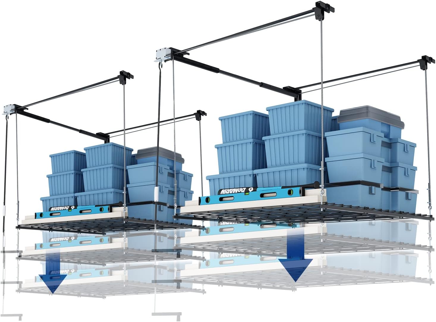 Garage Storage Overhead Garage Storage Rack Lift Ceiling Storage Lift ...