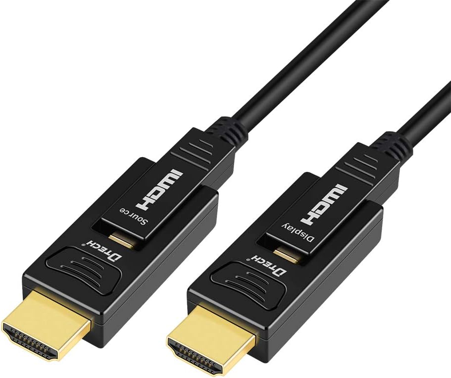 DTECH 32 Feet Fiber Optic HDMI Cable 4K 60Hz YUV 444 18Gbps High Speed ...