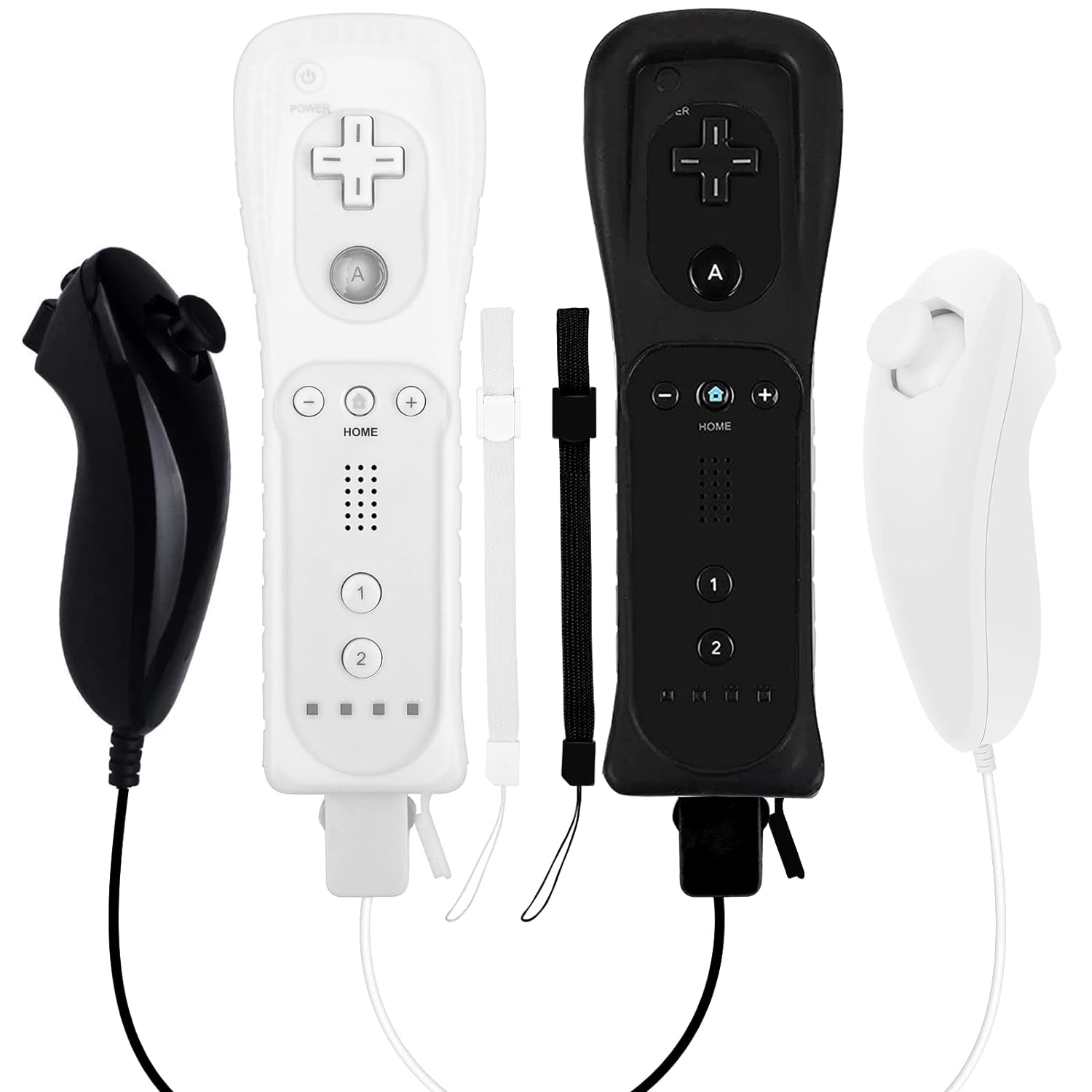 Wii Controller, KDYGPDCT 2 Packs Wii Controller and Wii Nunchuck for ...