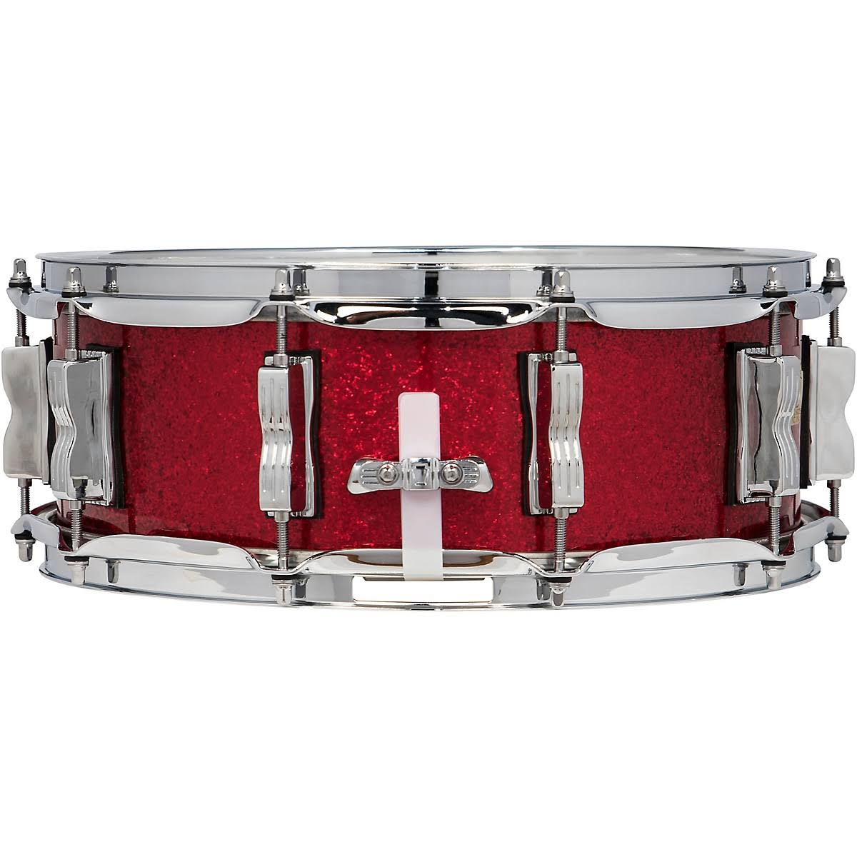 Ludwig Classic Maple Snare Drum - 5x22 x 14x22 Red Sparkle - Revivalcandy