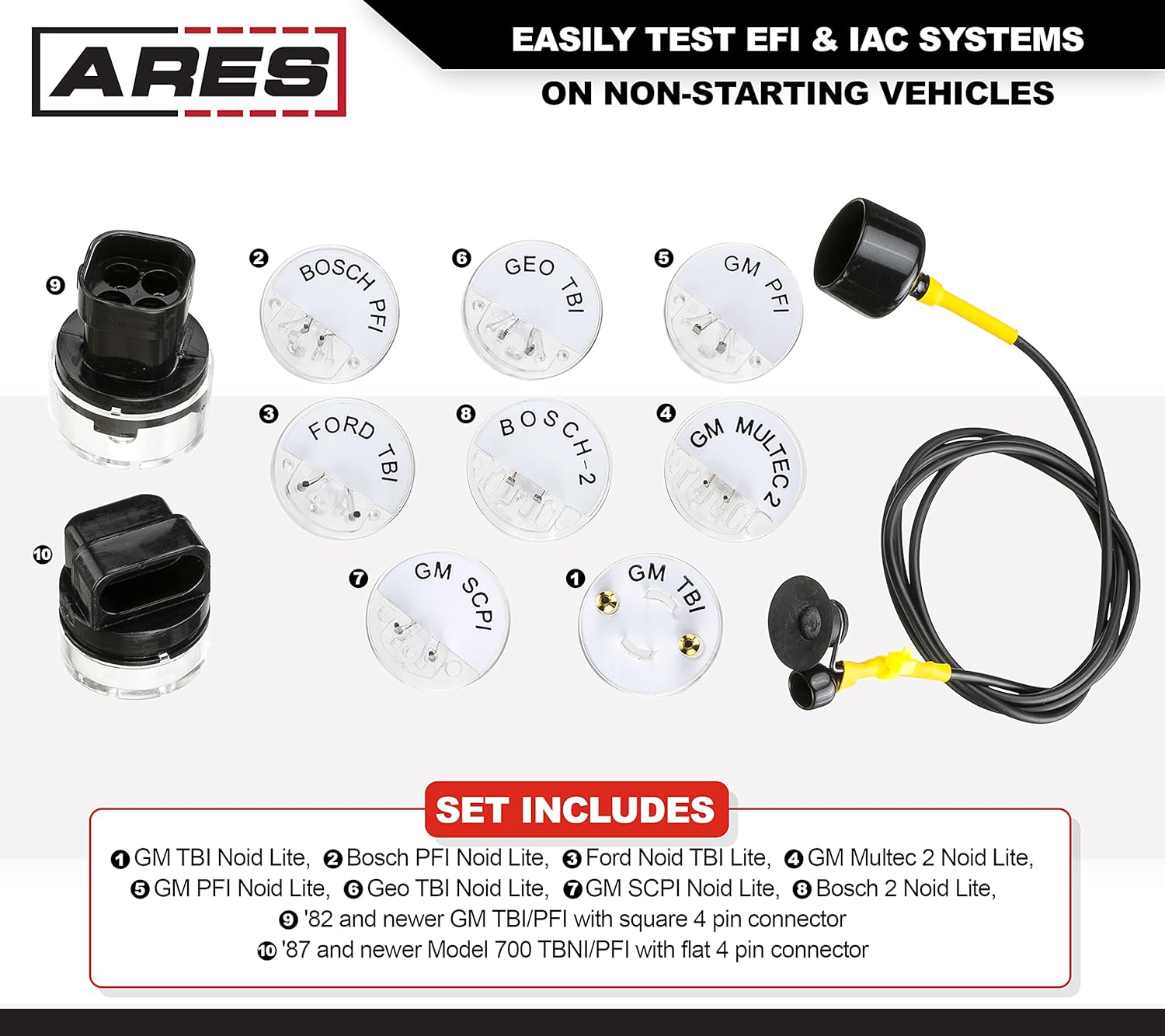 ARES 71500 - Noid Light & IAC Test Kit - Easily Eliminate EFI and IAC ...