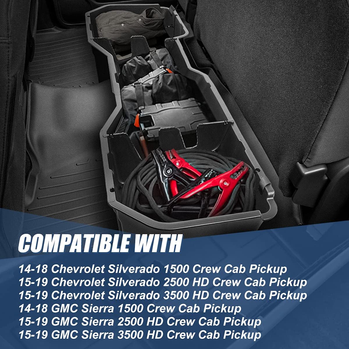 Rear Underseat Under Seat Tool Storage Organizer Box Tray Compatible ...