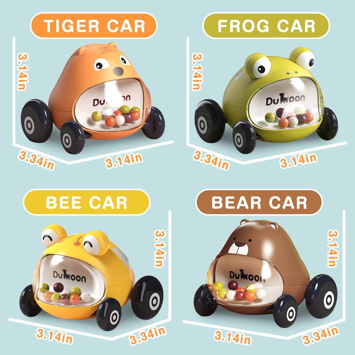 Early Development & Activity Toys Baby Car Toys for 1 2 3 Year Old ...