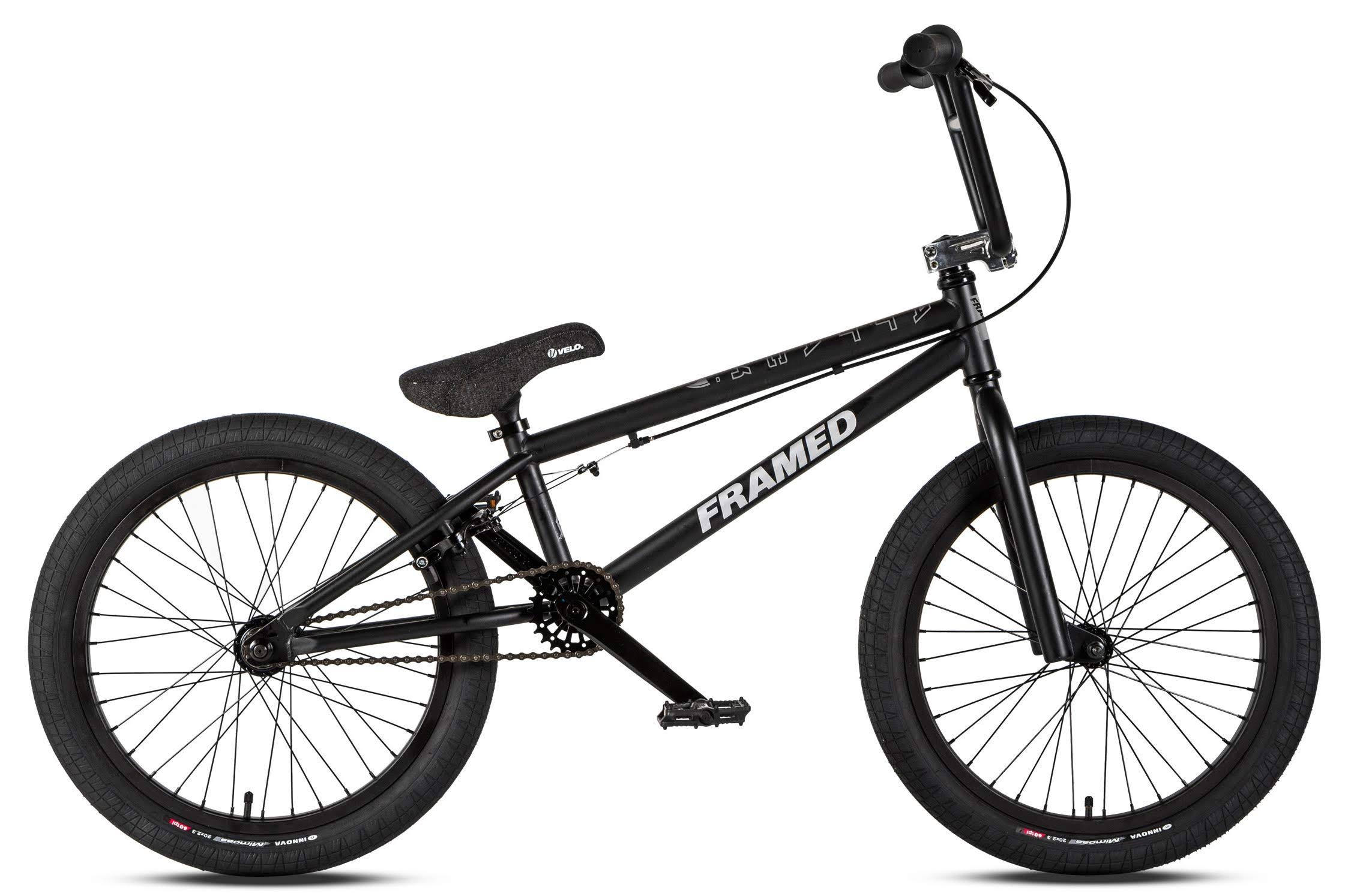 Framed Attack Pro BMX Bike Black/Silver Sz 20in - Revivalcandy
