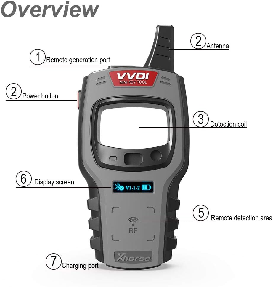 Xhorse VVDI Mini OBD Tool Work with Xhorse VVDI Key Tool Max ...