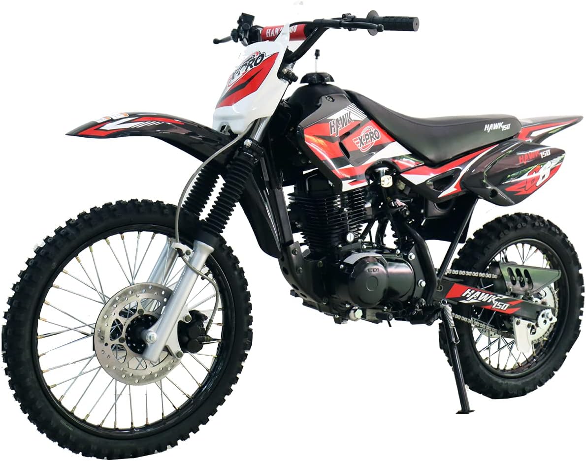 X-PRO Hawk 150cc Adults Dirt Bike Pit Bike Youth Dirt Pit Bike Dirt ...