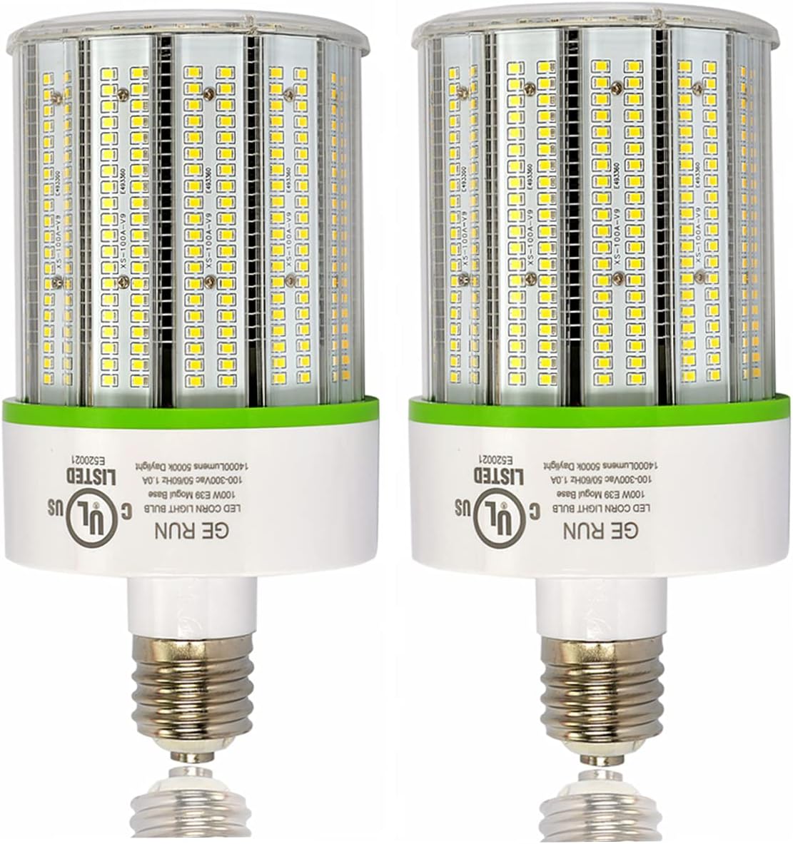 GE RUN UL Listed 2-Pack 100W Led Corn Cob Light Bulb, E39 Large Mogul ...