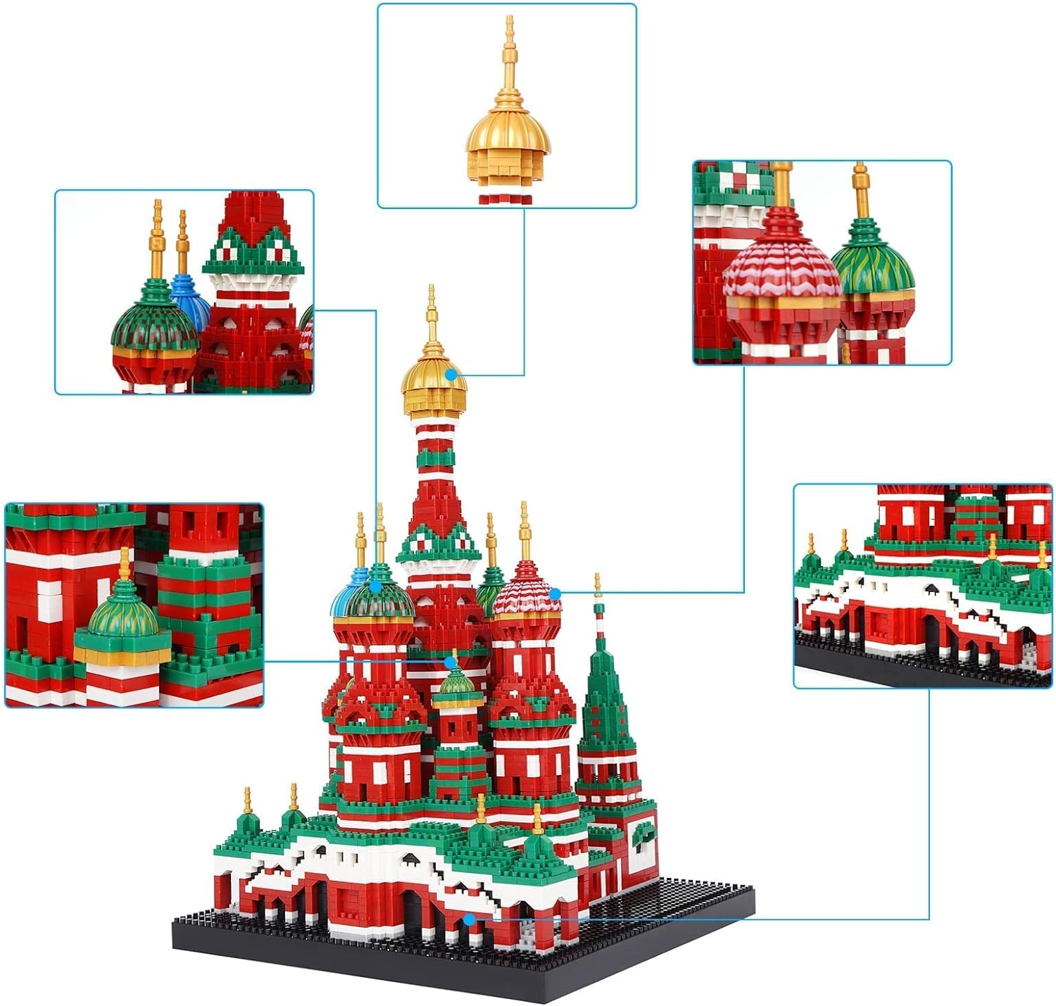 Stacking Blocks Building Block Set, Saint Basil's Cathedral ...